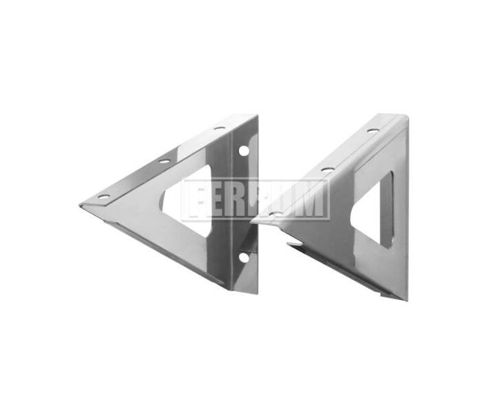 Консоль К3 L-400 Феррум из нержавеющей стали 1 мм. 2 шт в интернет-магазине ventstar.ru